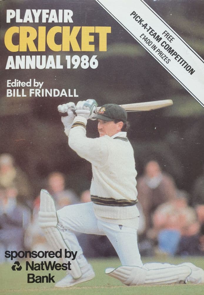 Playfair Cricket Annual 1986 ed by Bill Frindall