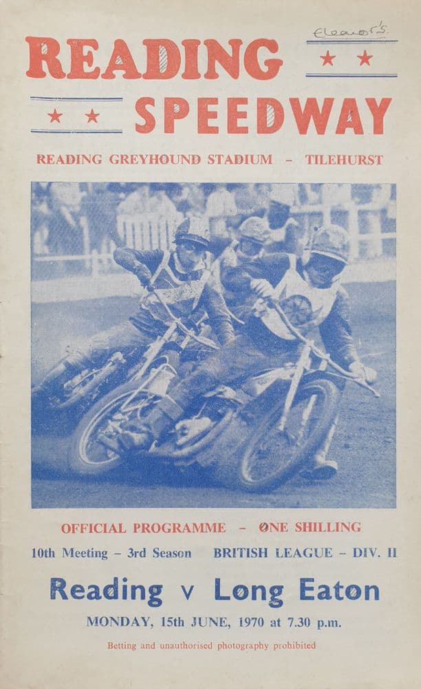 Reading v Long Eaton 1970 Jun 15