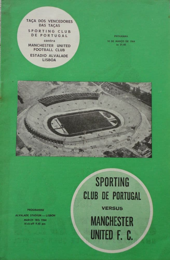 Sporting Lisbon v Manchester United European Cup-Winners Cup 1964 Mar 18th