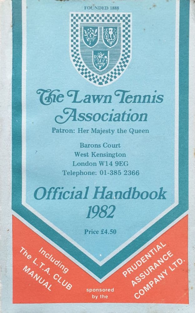 The Lawn Tennis Association Official Handbook 1982