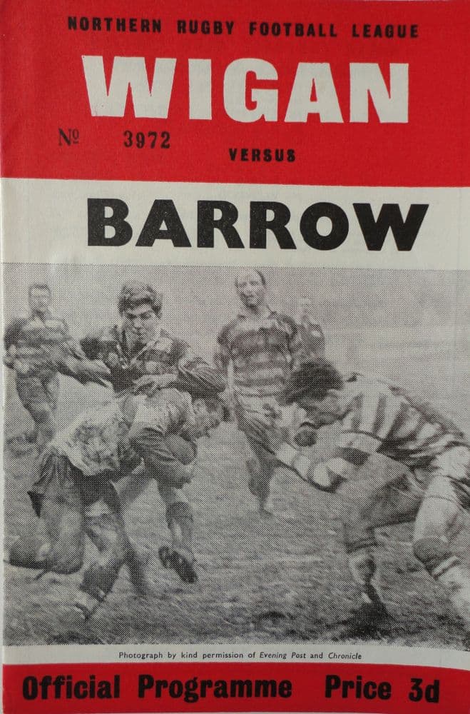 Wigan v Barrow 1965 Feb 6th
