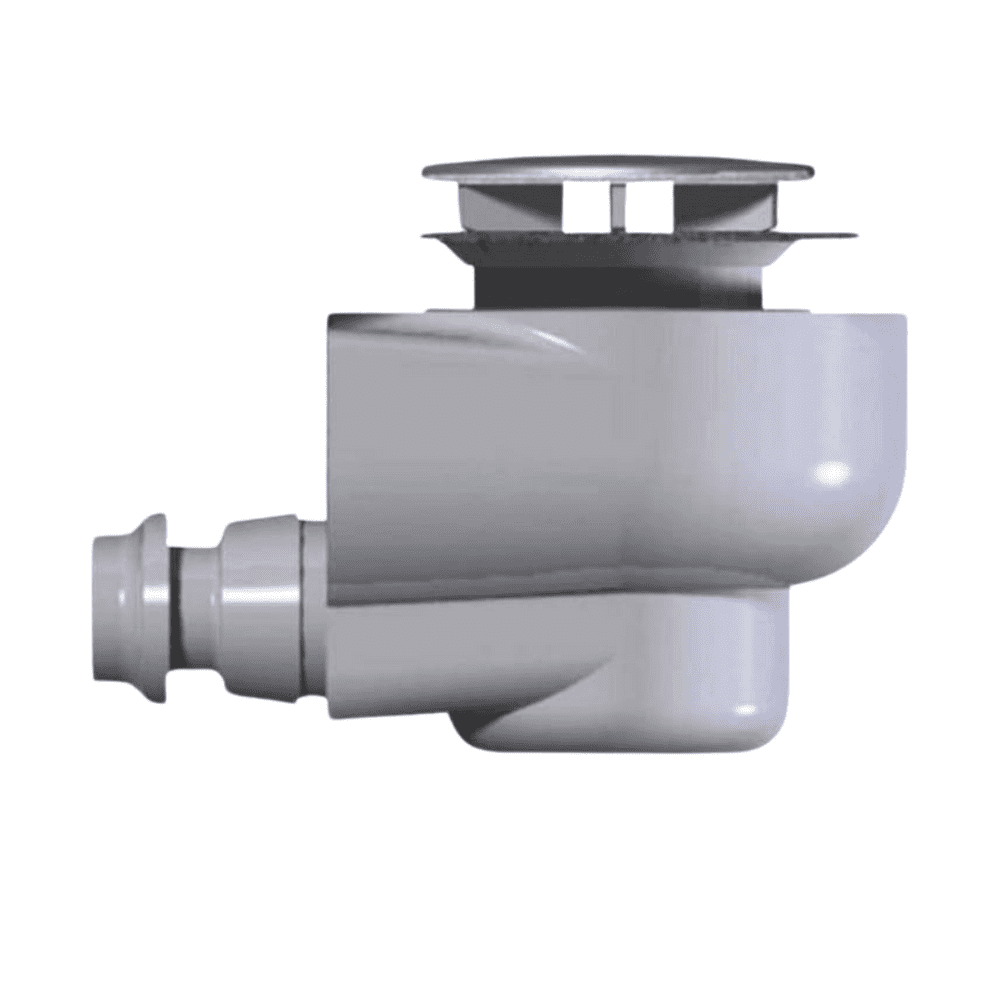 Aquadart 50mm Shower Turbo Waste - Chrome Cover Model AP630