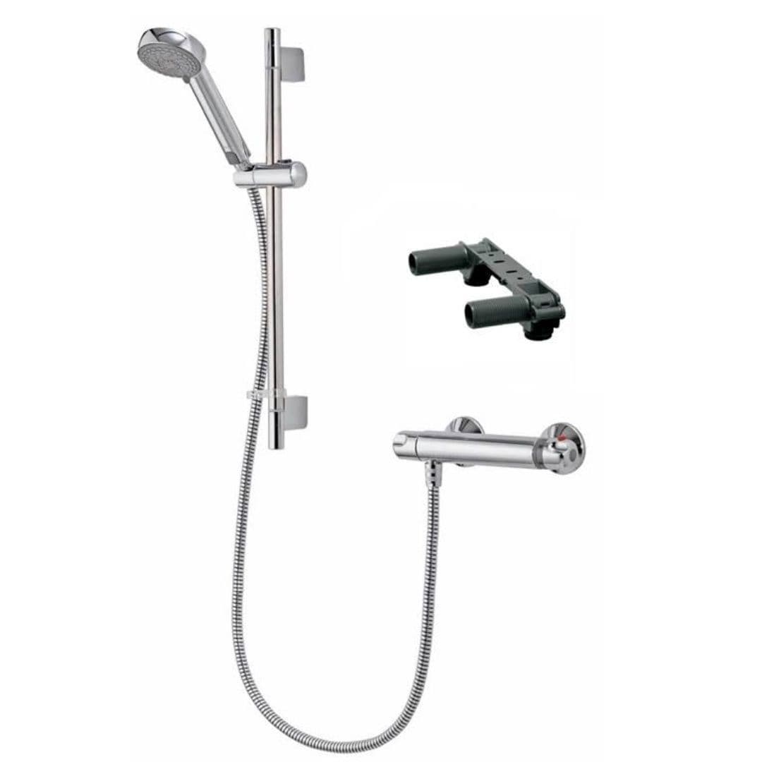 Aqualisa Midas 100 Exposed Valve With Rail Kit & Easy Fit Bracket ...