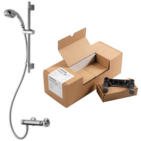 Aqualisa Thermostatic Flexible Chrome Shower System - Model CMD100EBAR