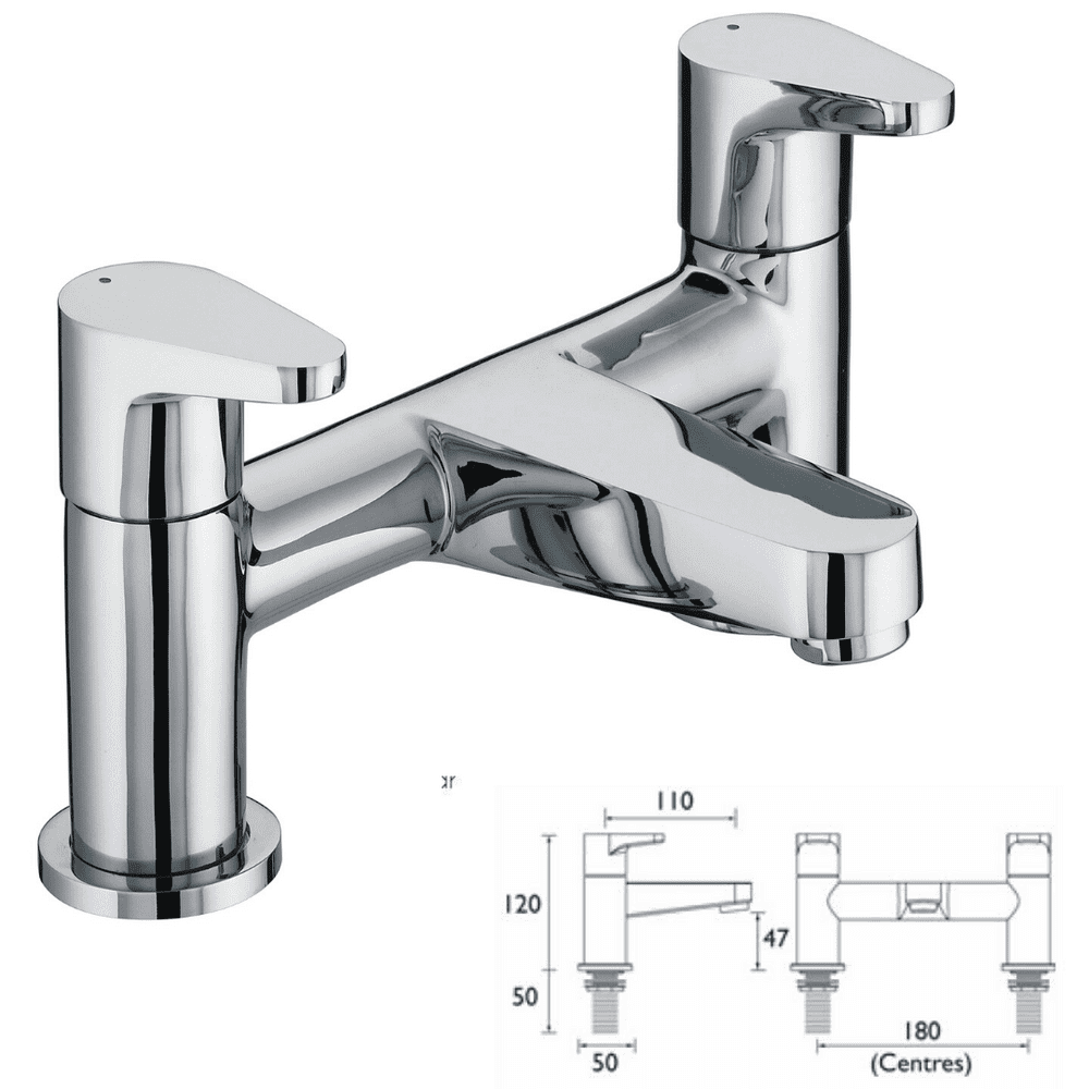 Bristan Quest Bath Filler In Chrome - Model QST BF C