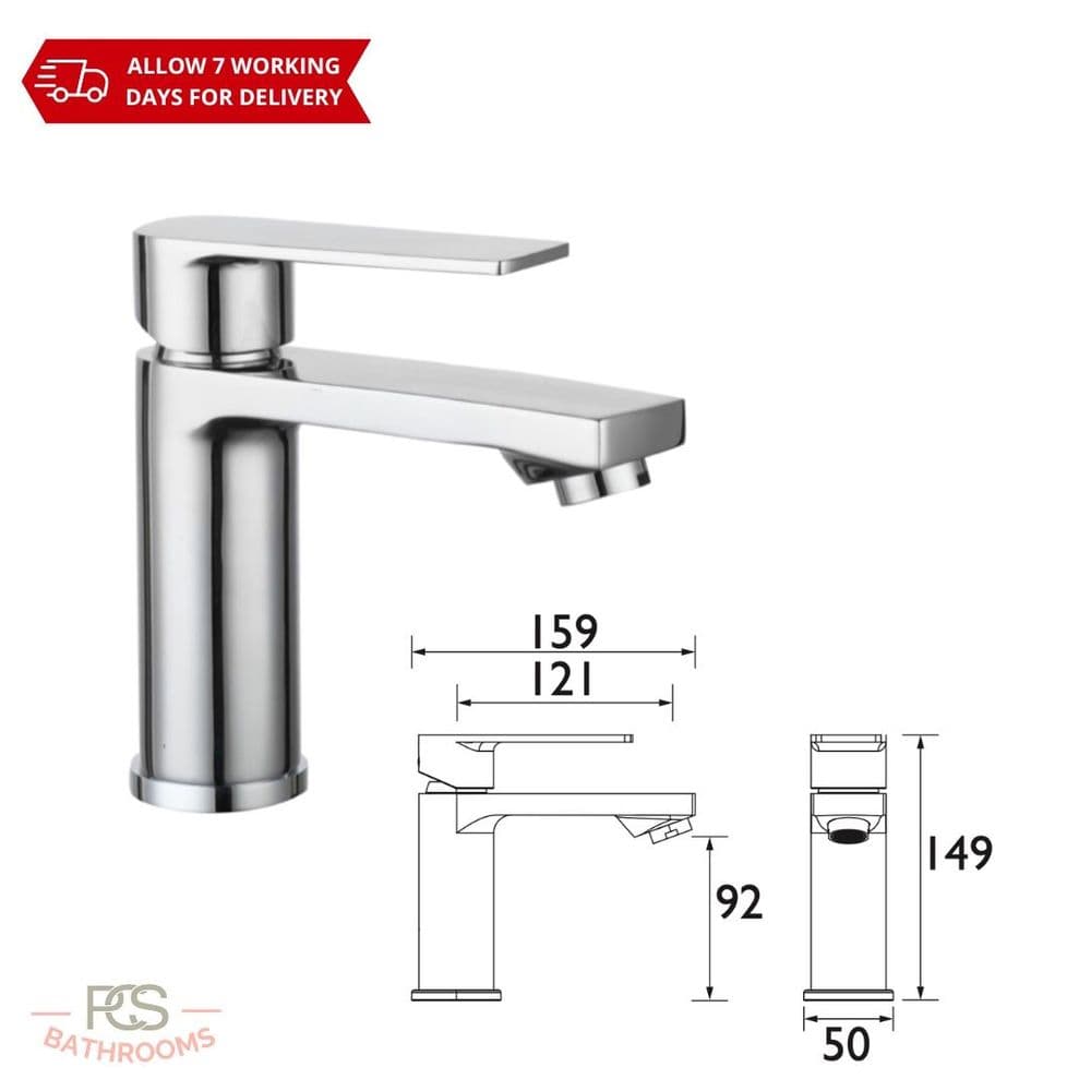 Bristan Soho Basin Mixer; Model SOH BASNW C