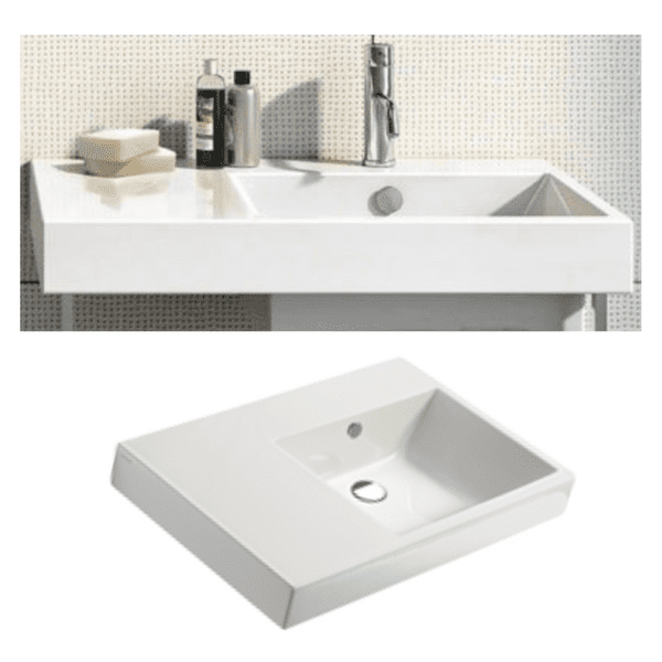 Catalano Zero Dominio 75mm x 50mm White Basin - No Taphole