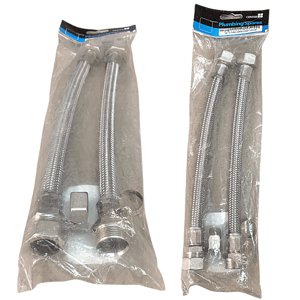Center - 3/4& x22; x 22mm x 300mm Flexible Tap Connectors - Pack Of 2 ...