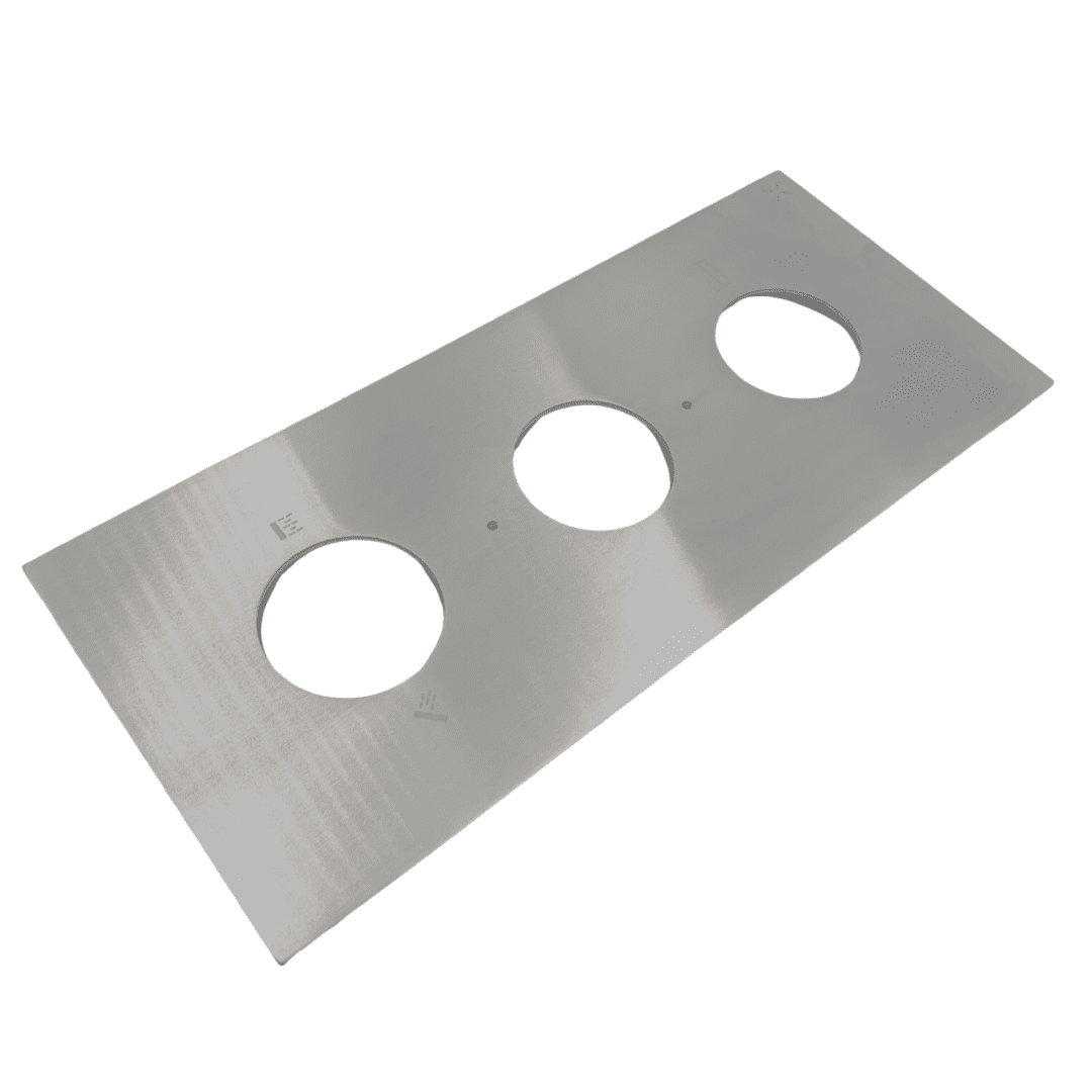Crosswater Brushed Steel Back Plate - Model PRO3000BPV
