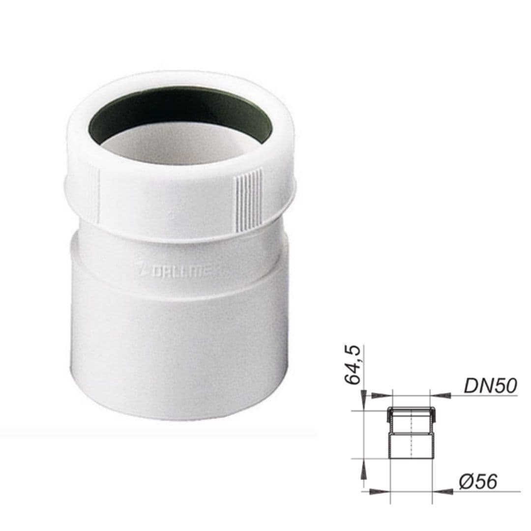 Dallmer Compression Joint Coupling - DN50 - Model 880727