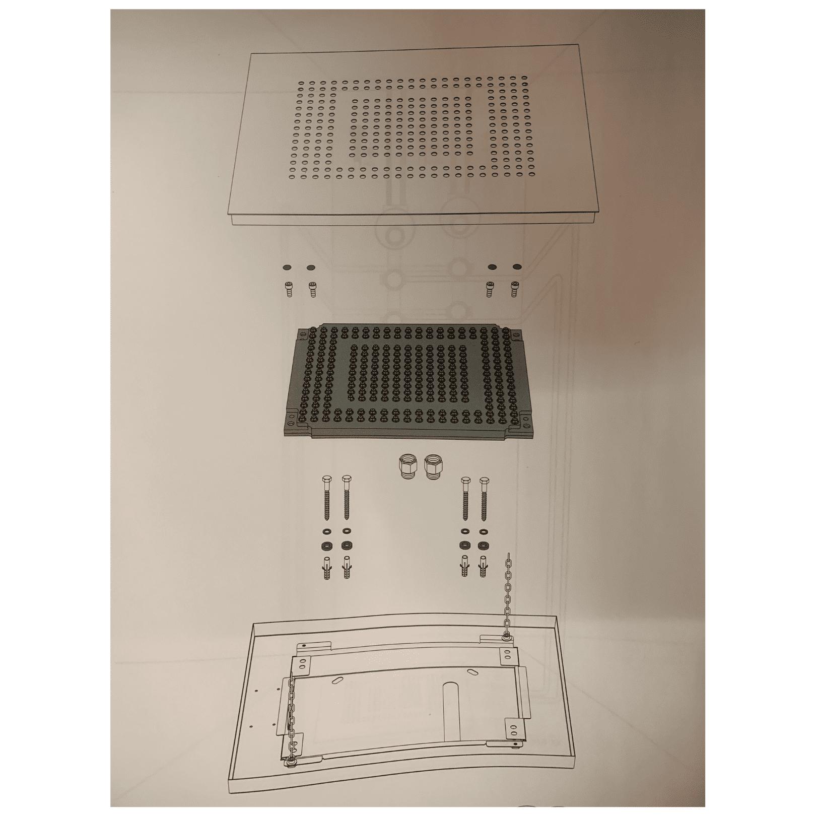 Dornbracht Big Rain Panel For Ceiling Installation In Matt Stainless ...