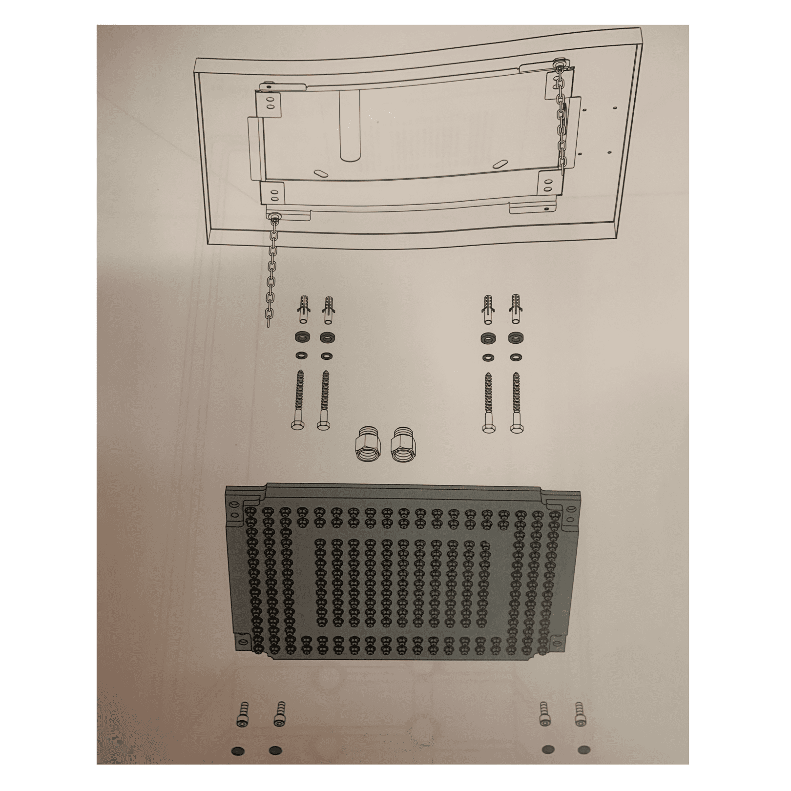 Dornbracht Big Rain Panel For Ceiling Installation In Matt Stainless ...