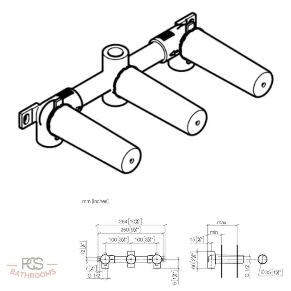 Dornbracht WMT 3TH Rough Parts For DB36 713 892 00 - Model - 3570797090