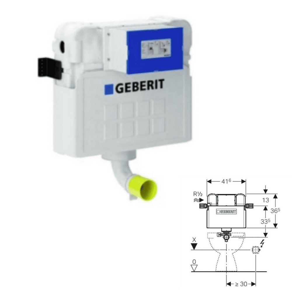 Geberit Concealed Dual Flush UP200 Cistern - Model 109 200 00 1