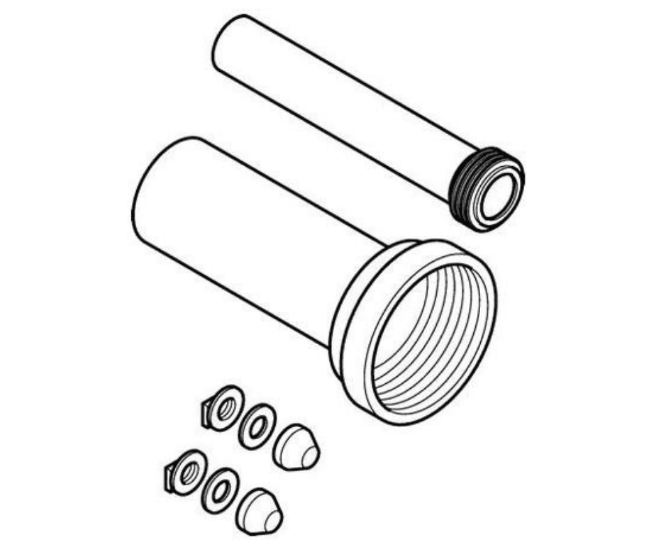 Geberit Extended Duofix Wall Hung WC Connection Set - Model Number 152 ...