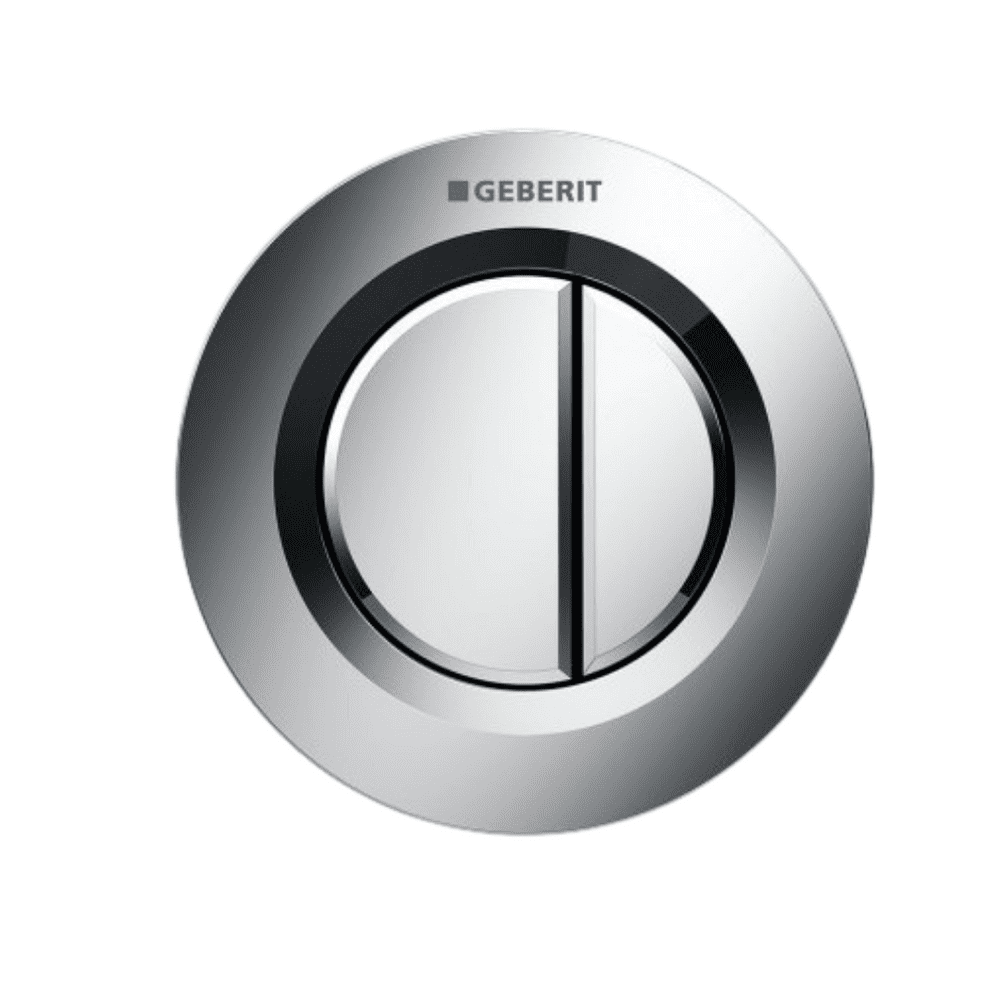 Geberit Plastic Chrome Plated Pneumatic Flush Button - Model 116 042 21 1