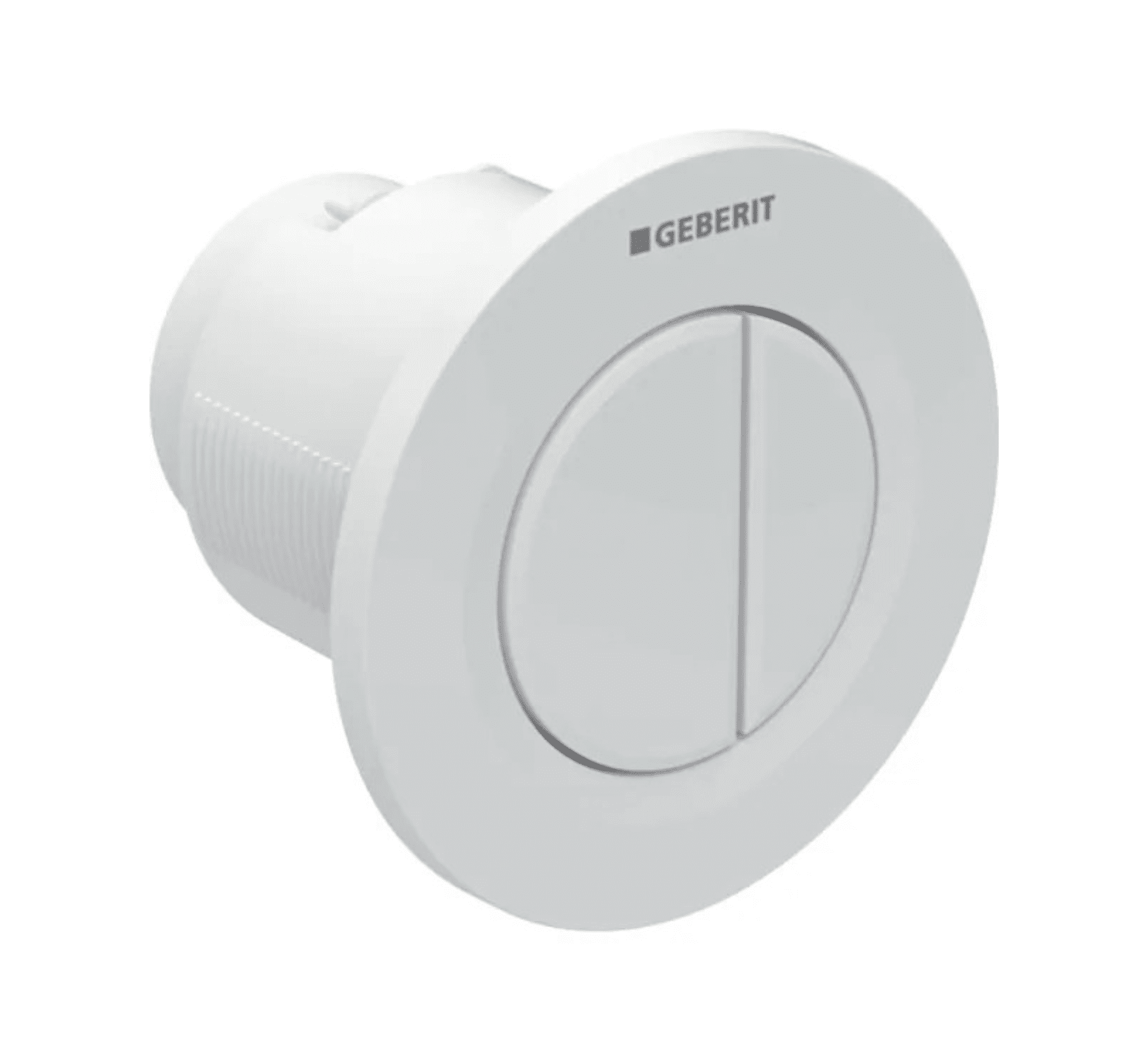 Geberit Type 01 Remote Flush Actuation Round Dual Flush White Model 116 ...