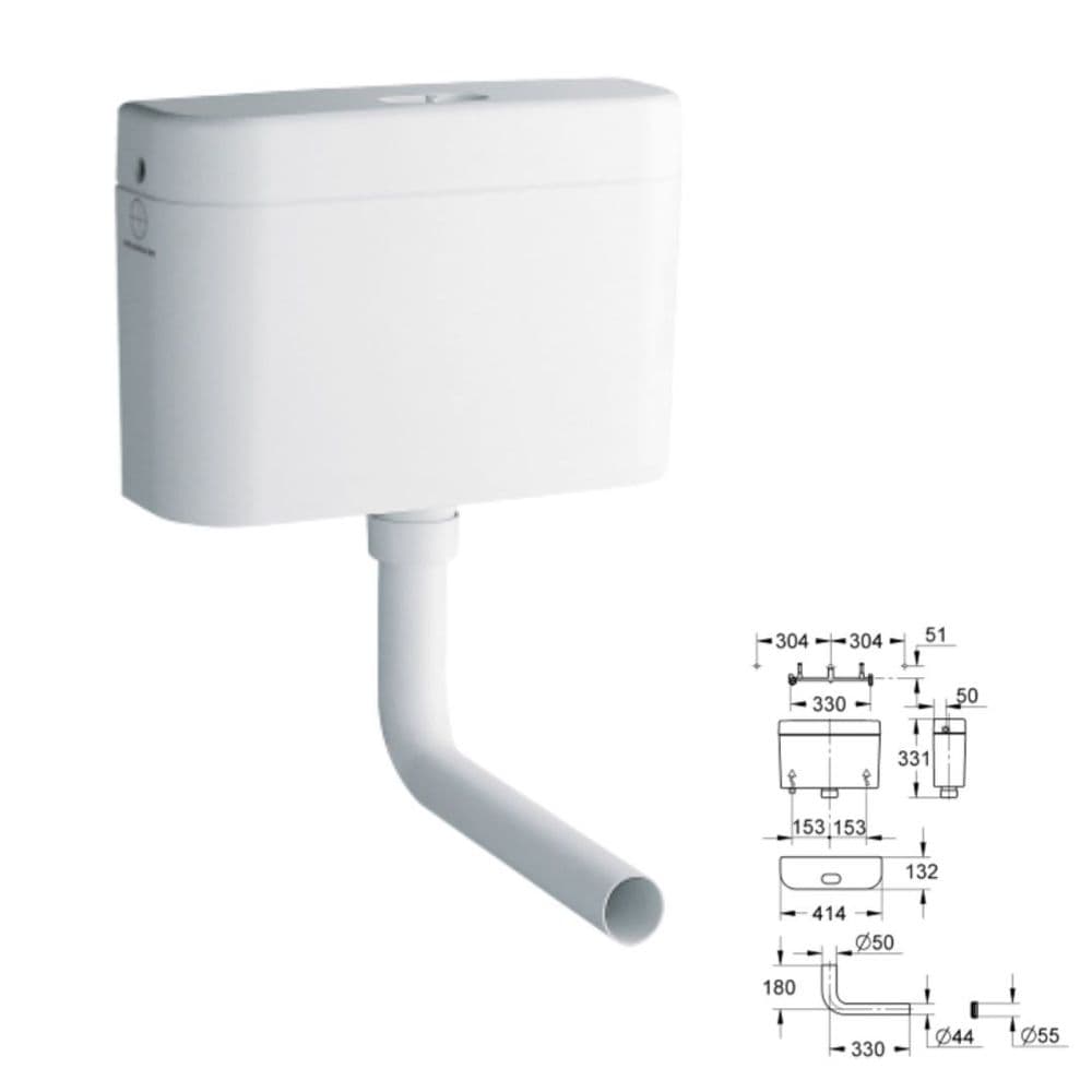 Grohe Adagio Concealed Cistern 6l - Bottom Inlet - Model - 37945SH0