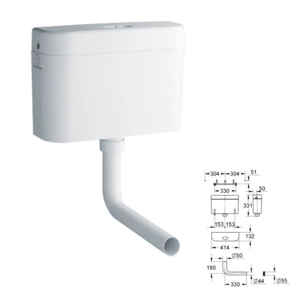 Grohe Adagio Concealed Cistern 6l - Bottom Inlet - Model - 37945SH0