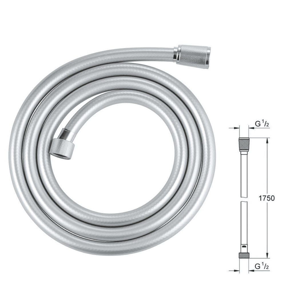 Grohe Silverflex Twist Free Shower Hose - 1 75 Metre - Model Number ...