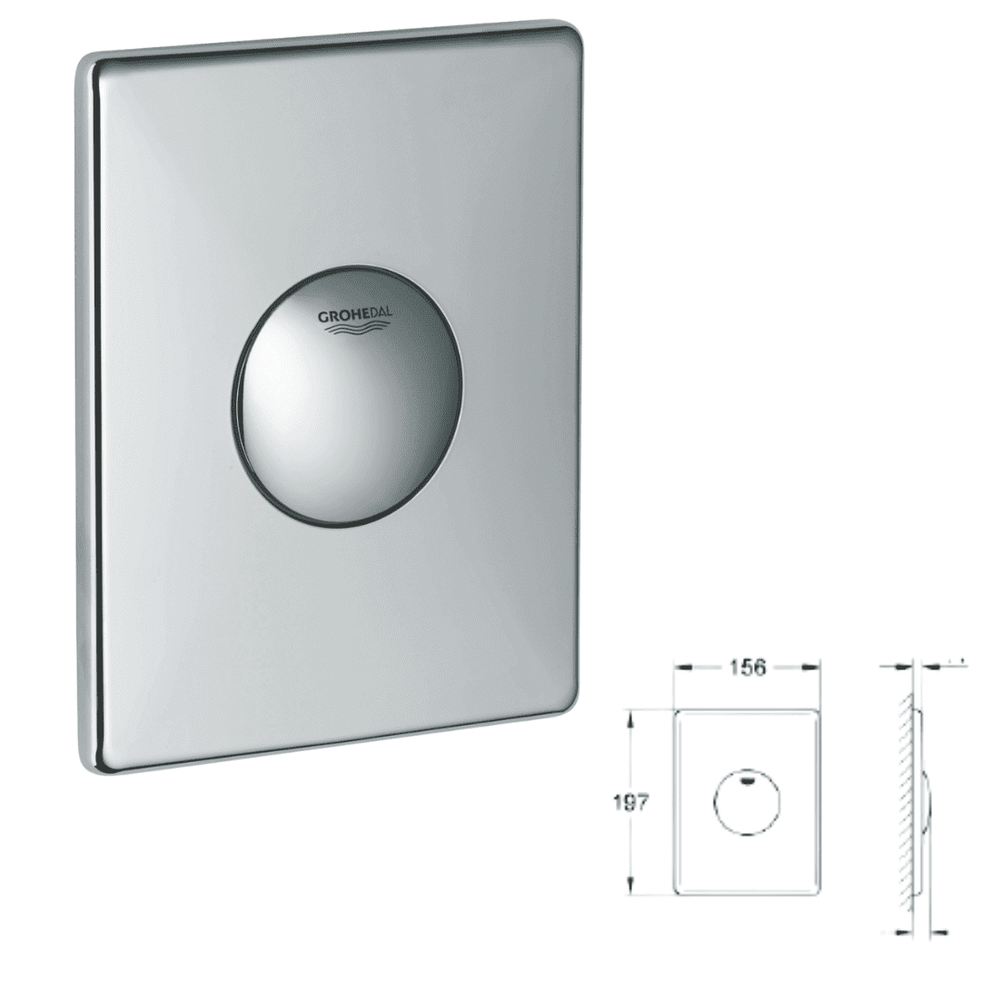 Grohe Skate Cistern Wall Plate - Model Number 37547000