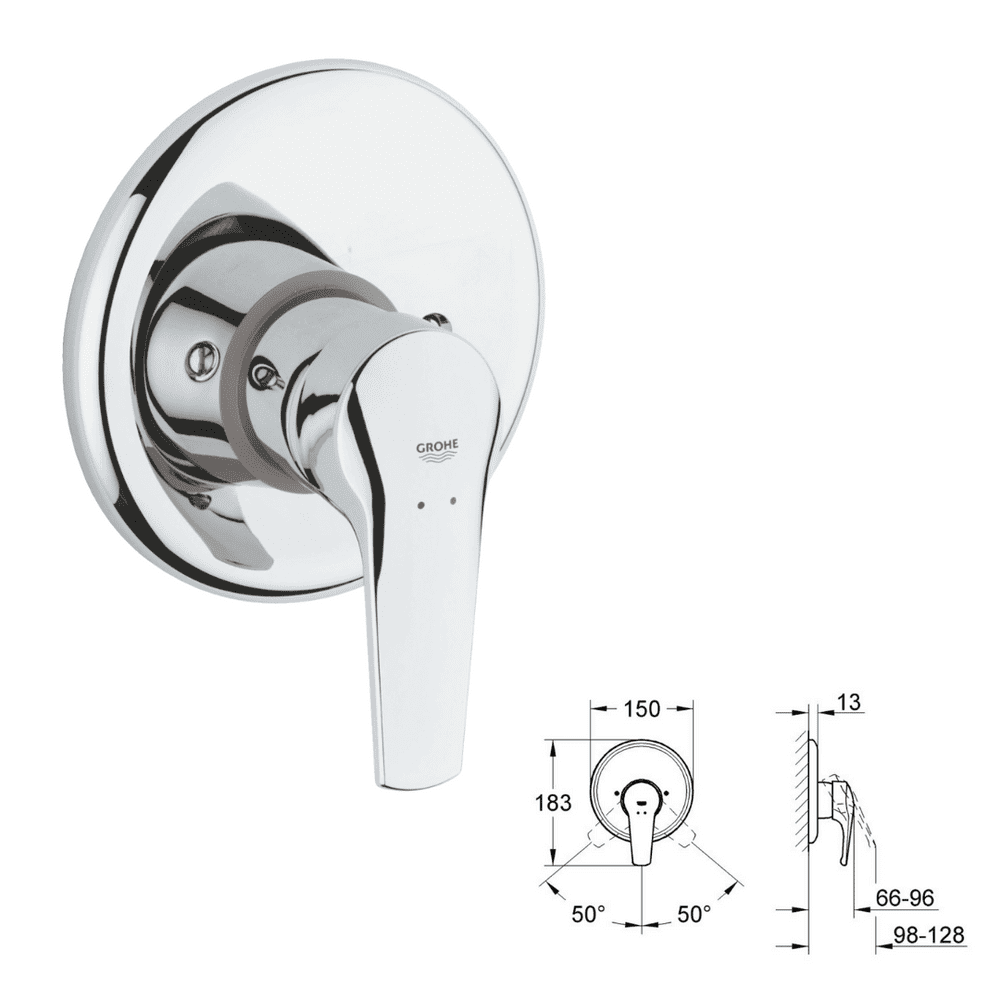 Grohe Trim/Finishing Set - In Chrome - Model 19451000
