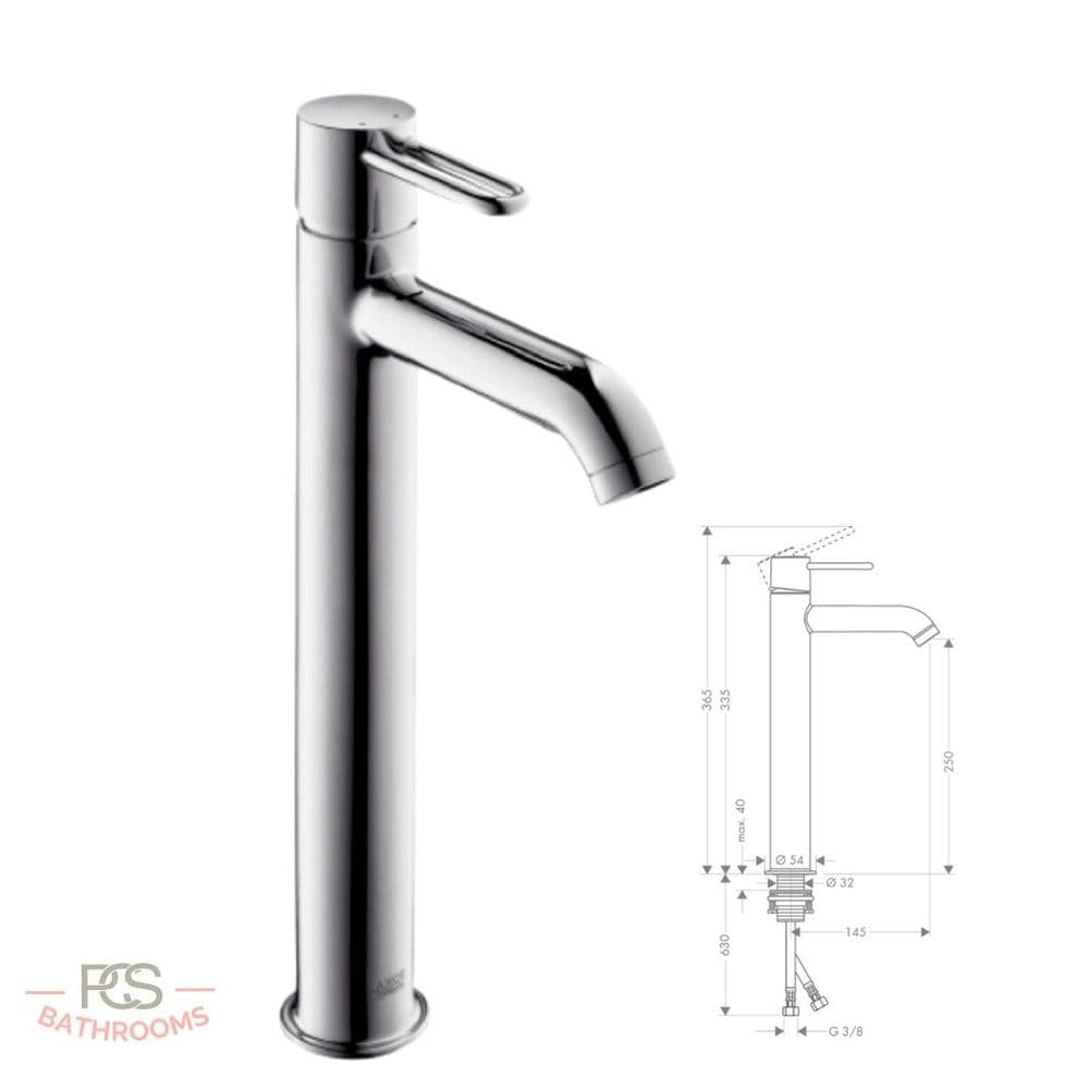 Hansgrohe Axor Uno 2 Tall Basin Mixer- CHROME - Model 38027000