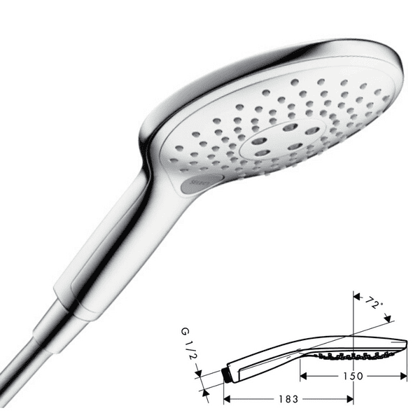 Hansgrohe Raindance Select S 150 Ecosmart Handshower - Model 28588000