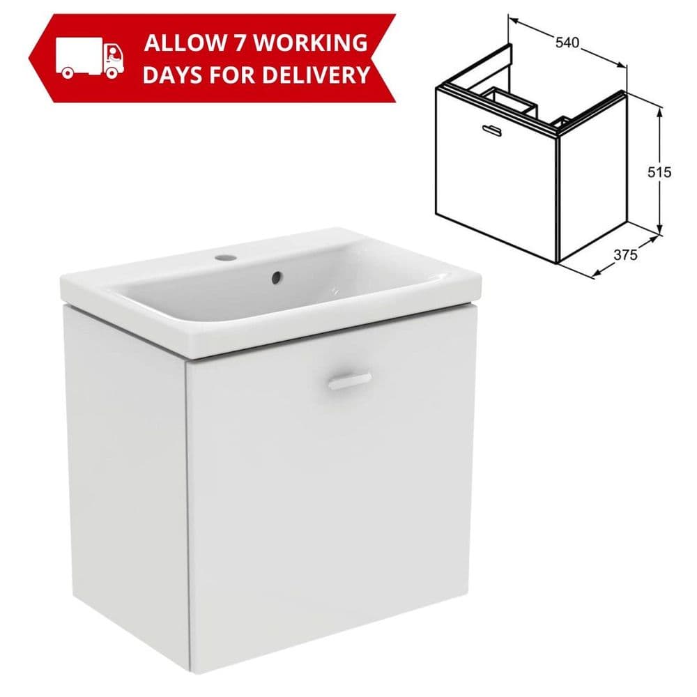 Ideal Standard Concept Space Wall Mounted 1 Drawer Base Unit Gloss ...