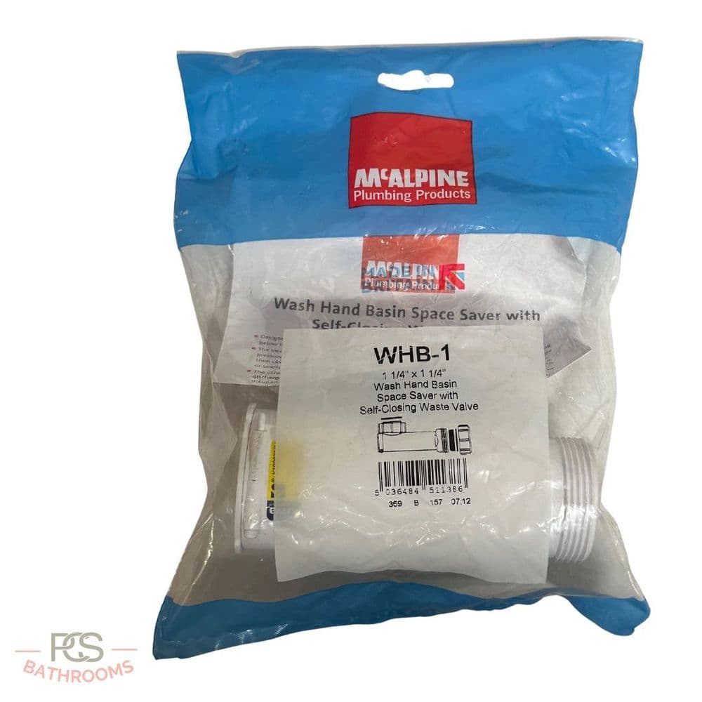 McAlpine 1 1/4" Hand Basin Space Saver Bend - Model WHB-1