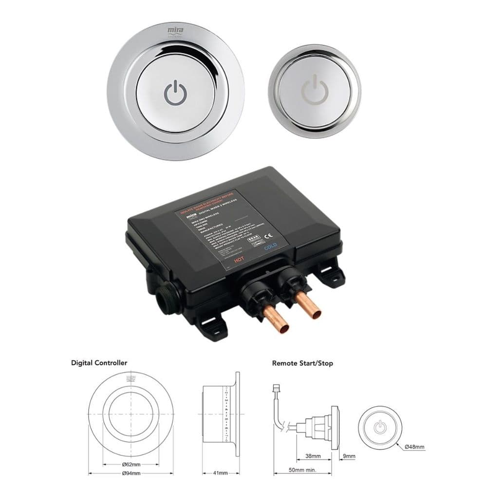 Mira Mode Digital Shower Valve And Controler Only High Pressure/Combi ...