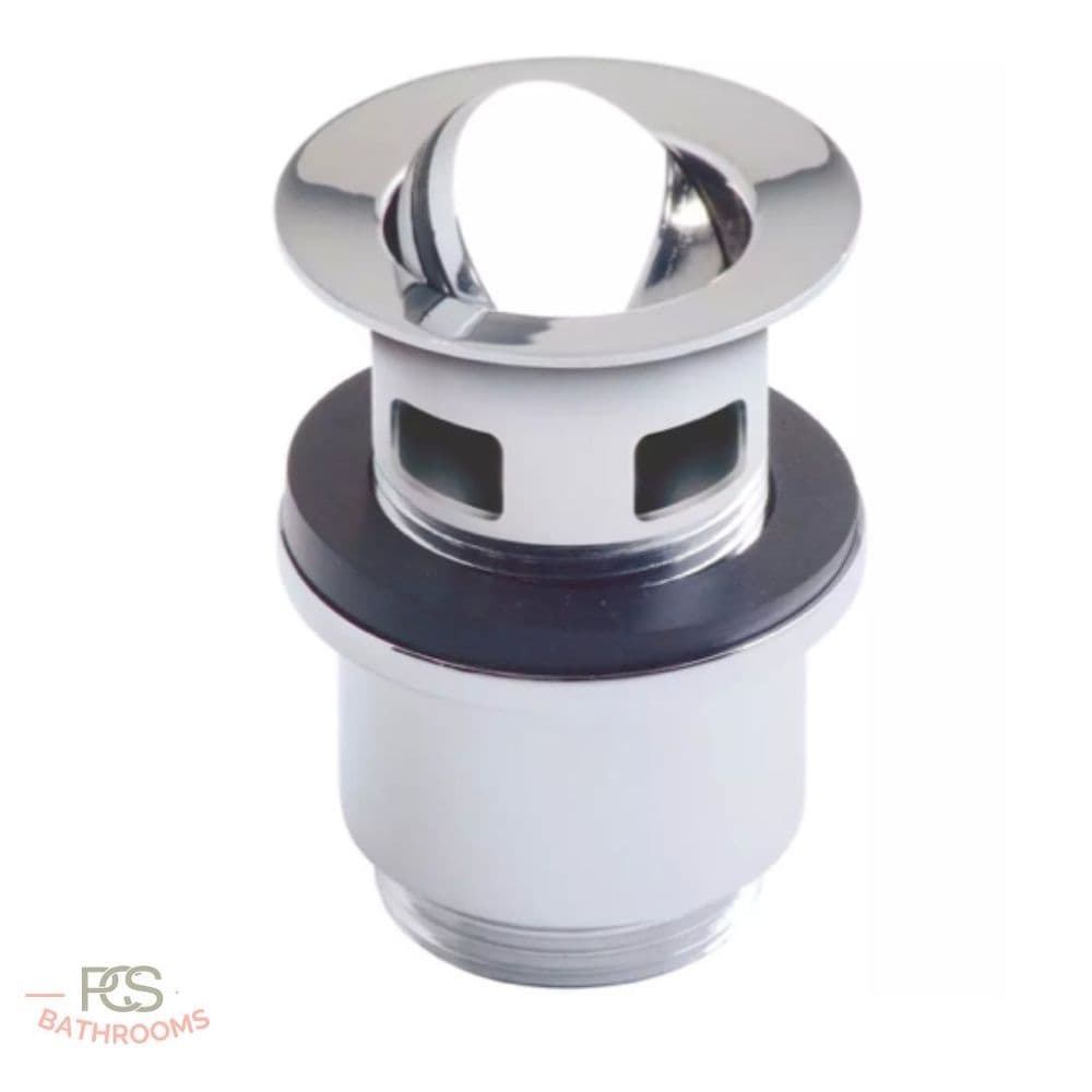 Pex/Vado Captive Unslotted Basin Waste In Chrome - Model PEX-392-NS-C/P