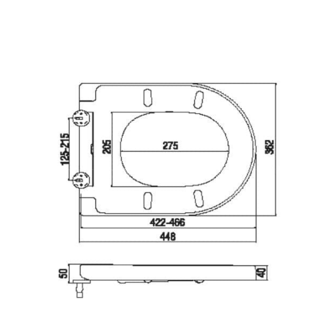 Rak - Quick Release - Soft Close Toilet Seat - Model 002