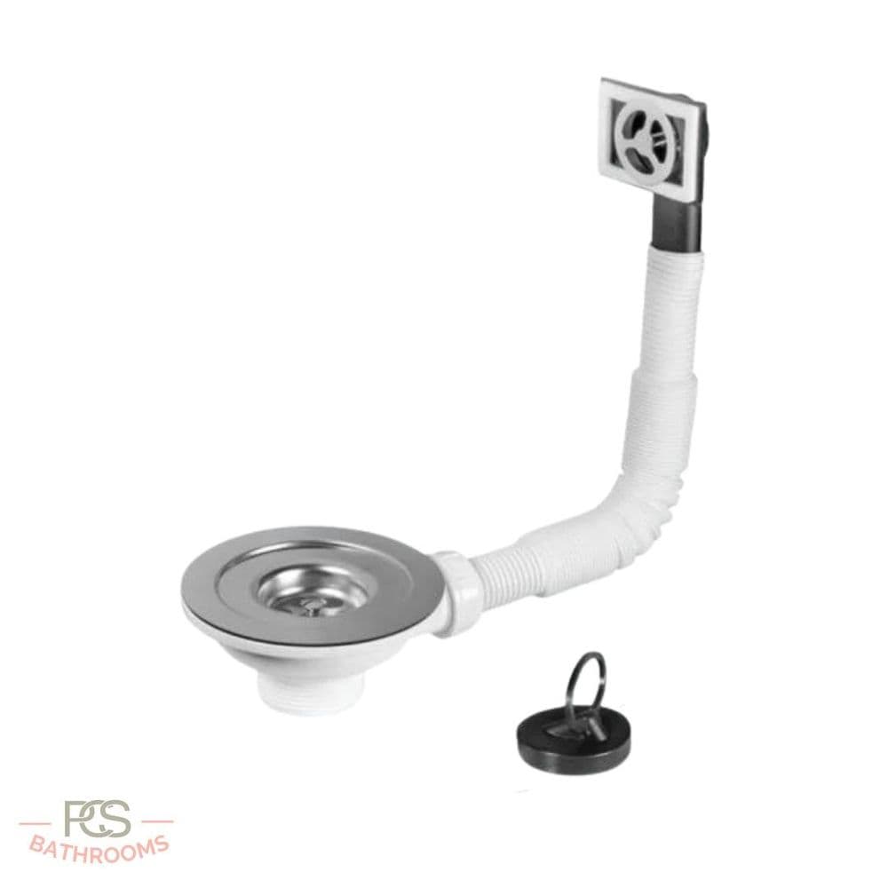 Rangemaster Sinks 1 0 Bowl Reducer Waste Kit - Stainless Steel - WKIT16