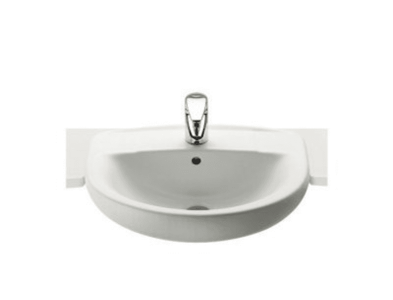 Roca Laura Semi-Recessed Basin 510 x 400mm - Two Tap Holes 32739F000