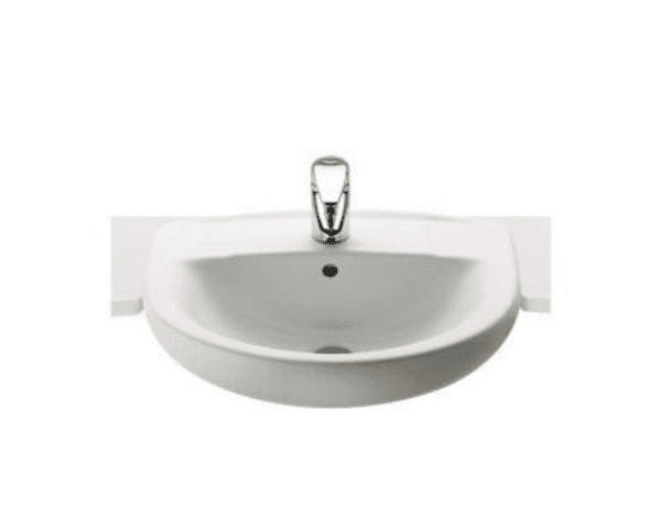 Roca Laura Semi-Recessed Basin 510 x 400mm - Two Tap Holes 32739F000
