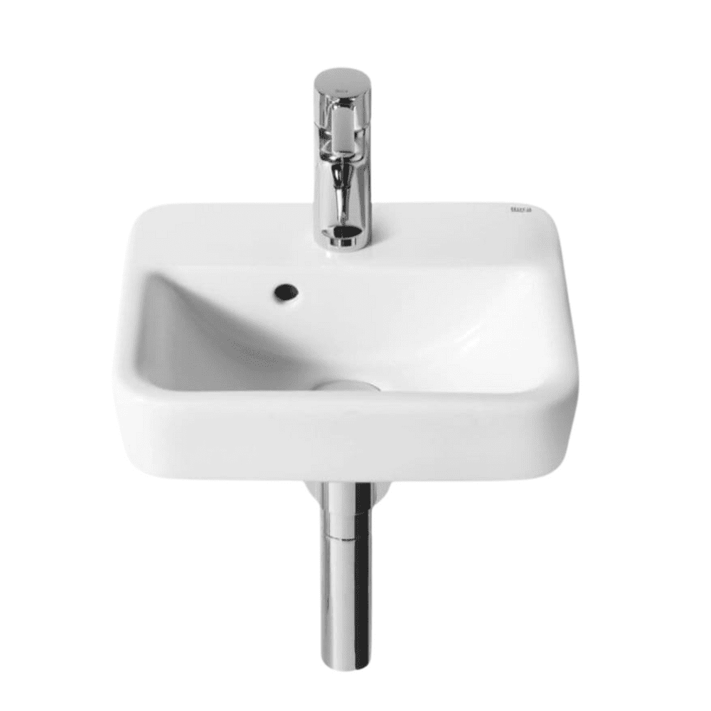 Roca Senso Compact Square Basin - 350 x 285 x 140mm - White - Model ...