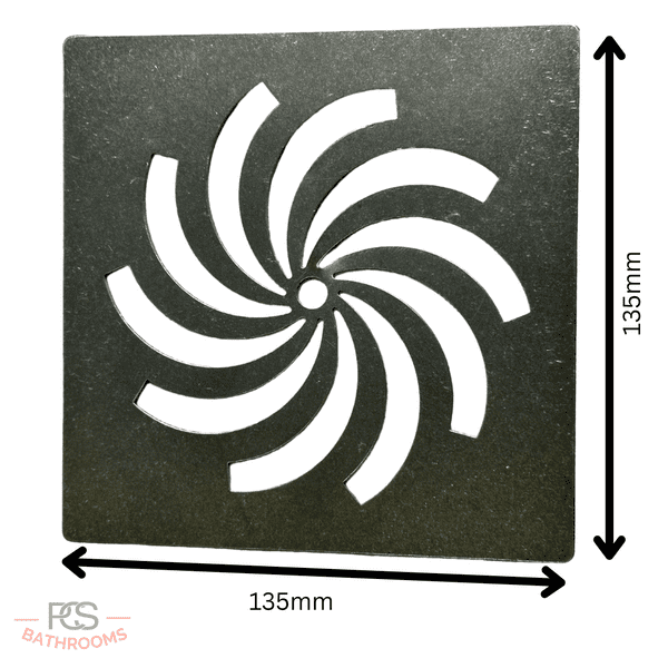 TrayMate 135mm x 135mm Stainless Steel Shower Tray Waste Cover