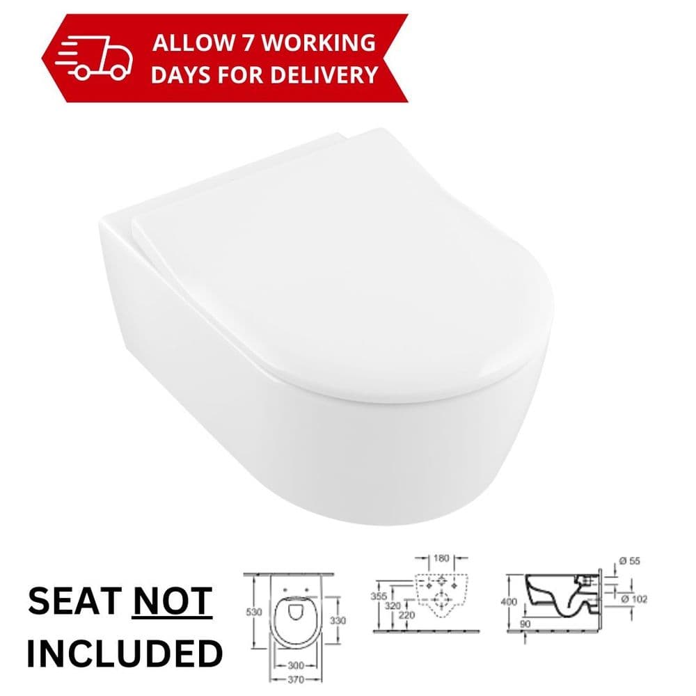 V&B Avento Wall-Hung WC Pan - White - Model 5656 R0 01