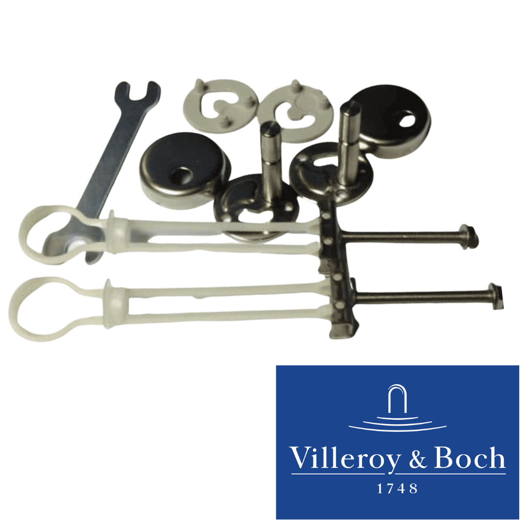 V&B Replacement Toilet Seat Hinges - Spare Part - Model 98M8 S0 61