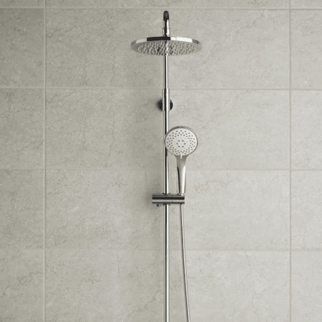 Vado Atmosphere Adjustable Round Shower Column With Exposed Thermo ...