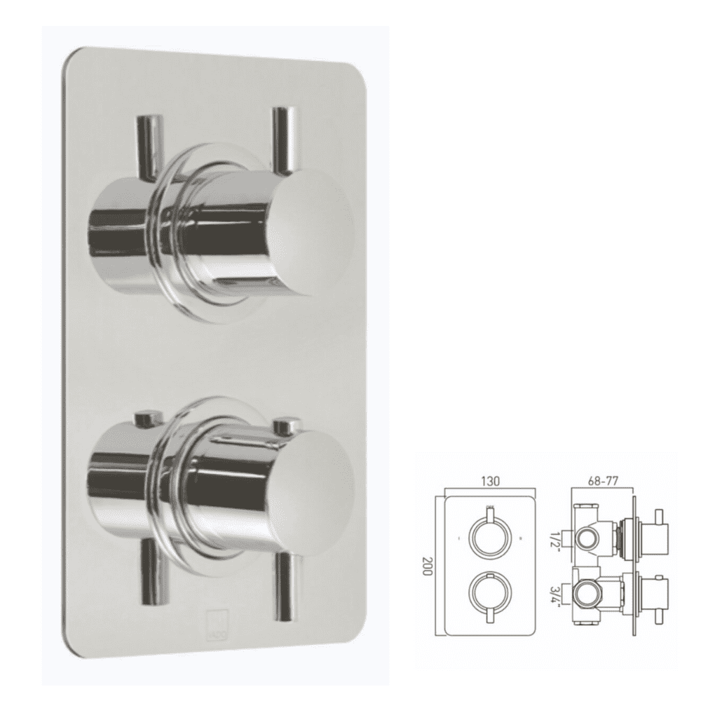 Vado Celsius Concealed Shower Valve - Square - 2 Way - Model CEL-148C/2 ...