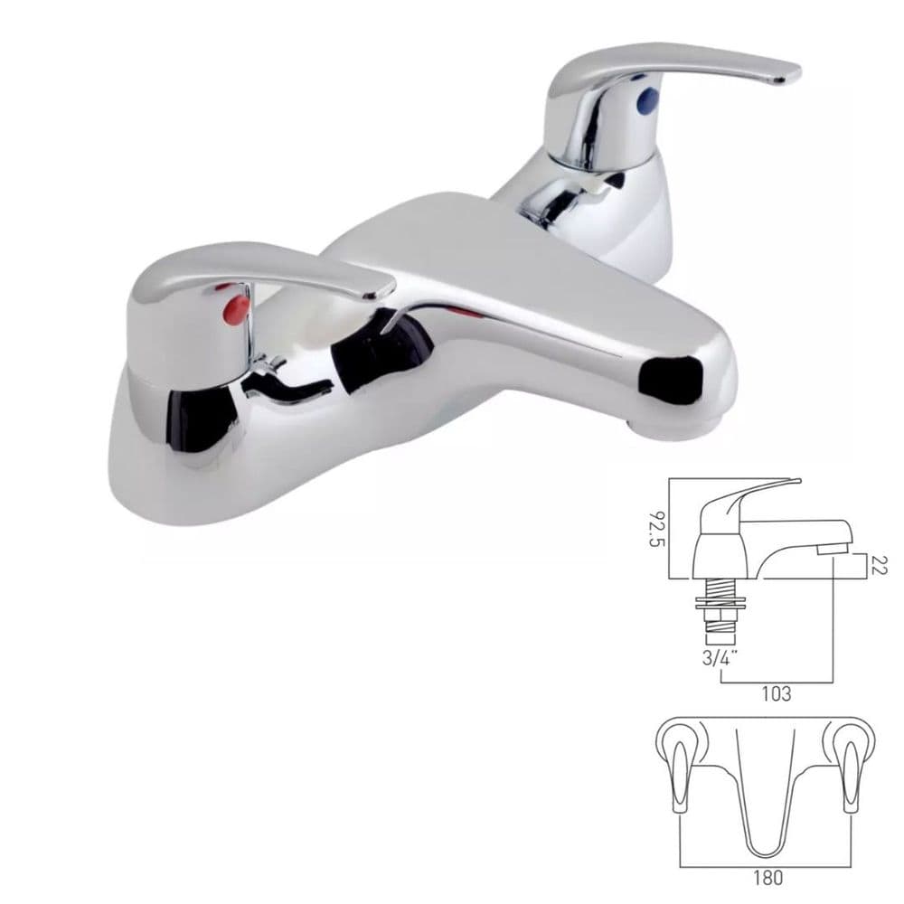 Vado Matrix Bath Filler Chrome - Model MAT-137-C/P