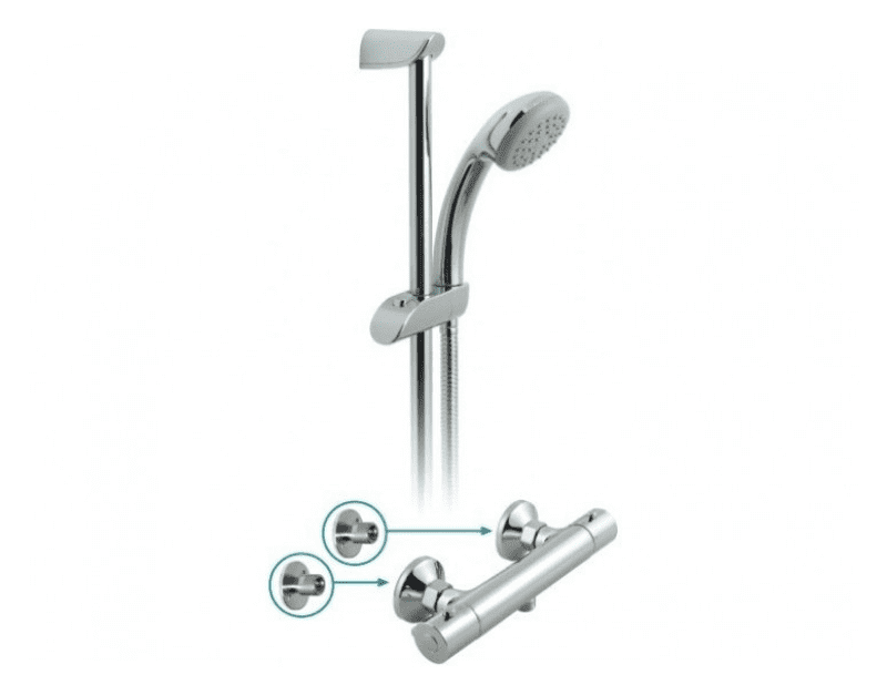 Vado Prima Round Exposed Thermostatic Bar Valve Shower Pack Model ...