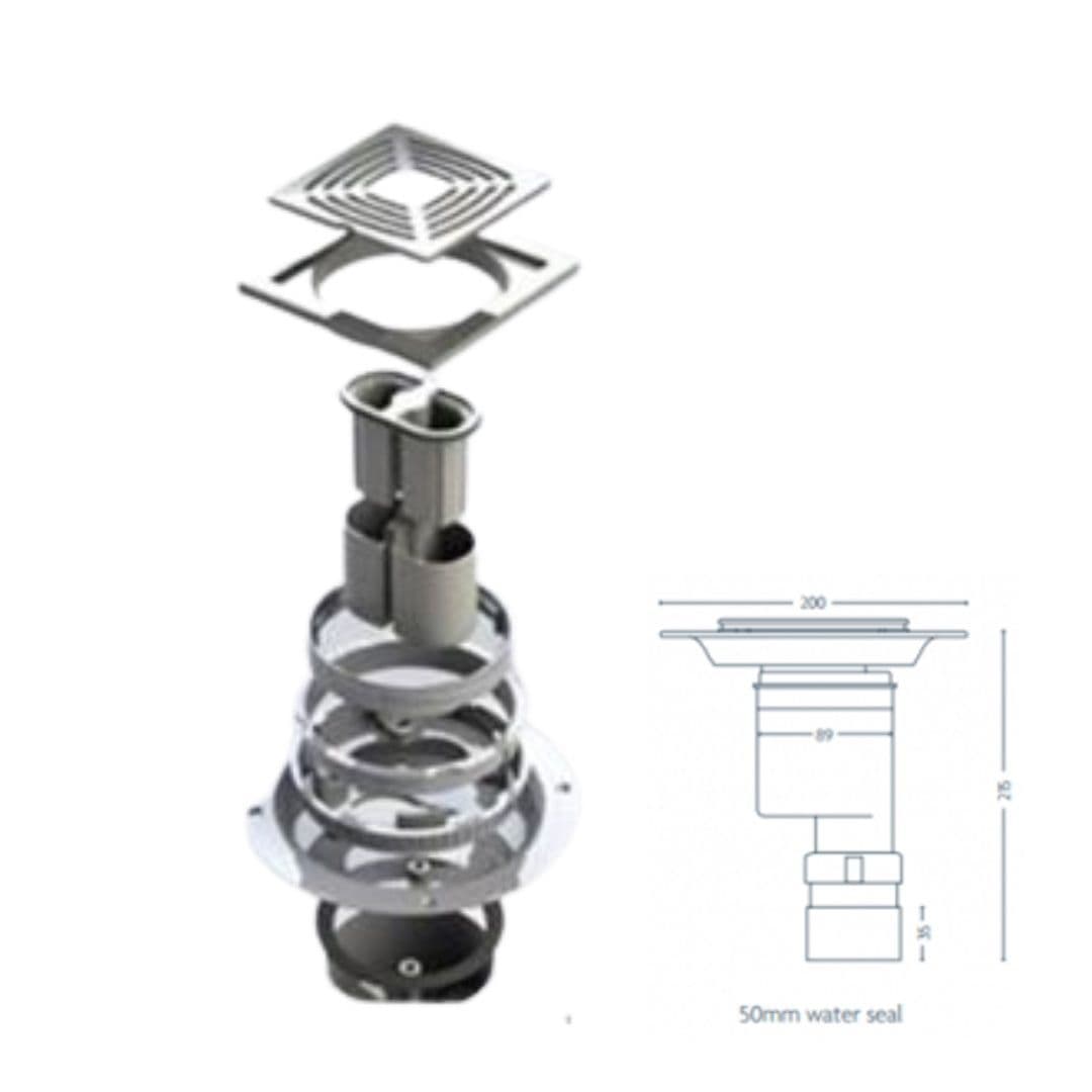 VIEGA Tempoplex Plus High Drainage Capacity Shower Waste - Model 578-916