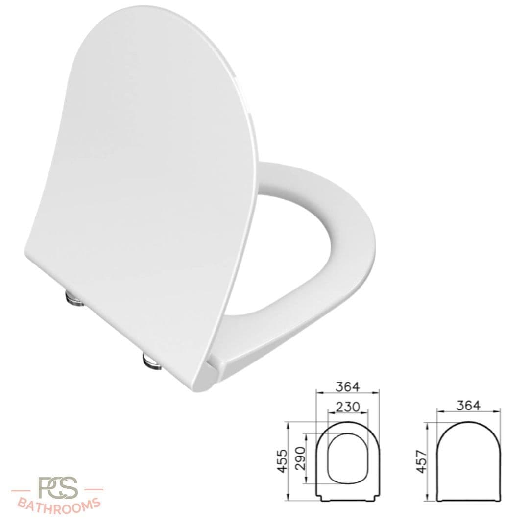 Vitra Integra Soft Close Slim Seat - White - Model 110-003-009