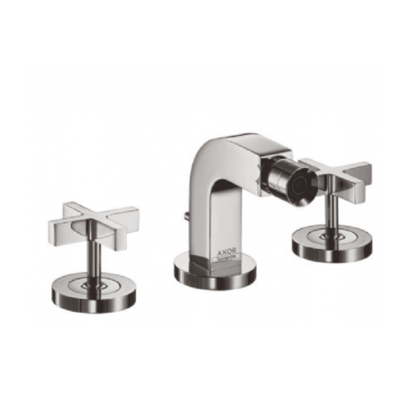 WAS 149 97 Hansgrohe Citterio 3 Hole Bidet Tap With Cross Plate Without ...