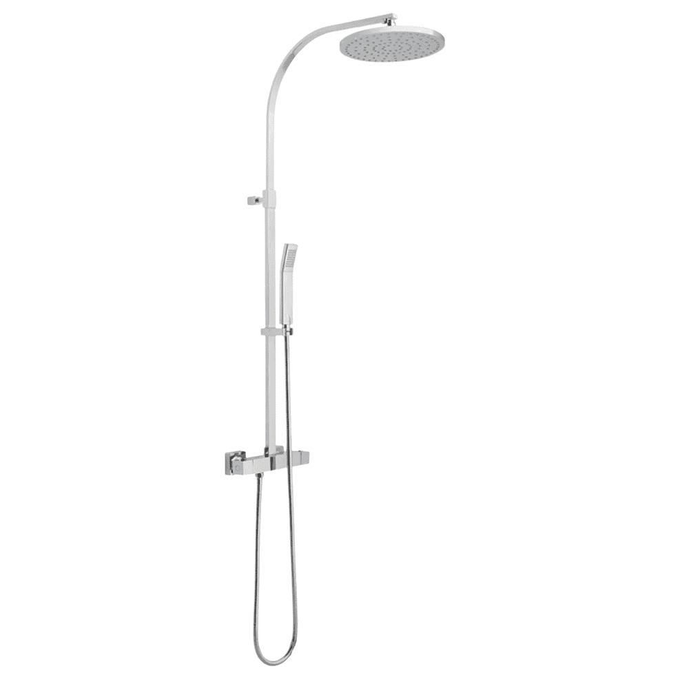 WAS 199 97 - Vado SQUARE Shower Slide Rail & ROUND Showerhead - Model ...