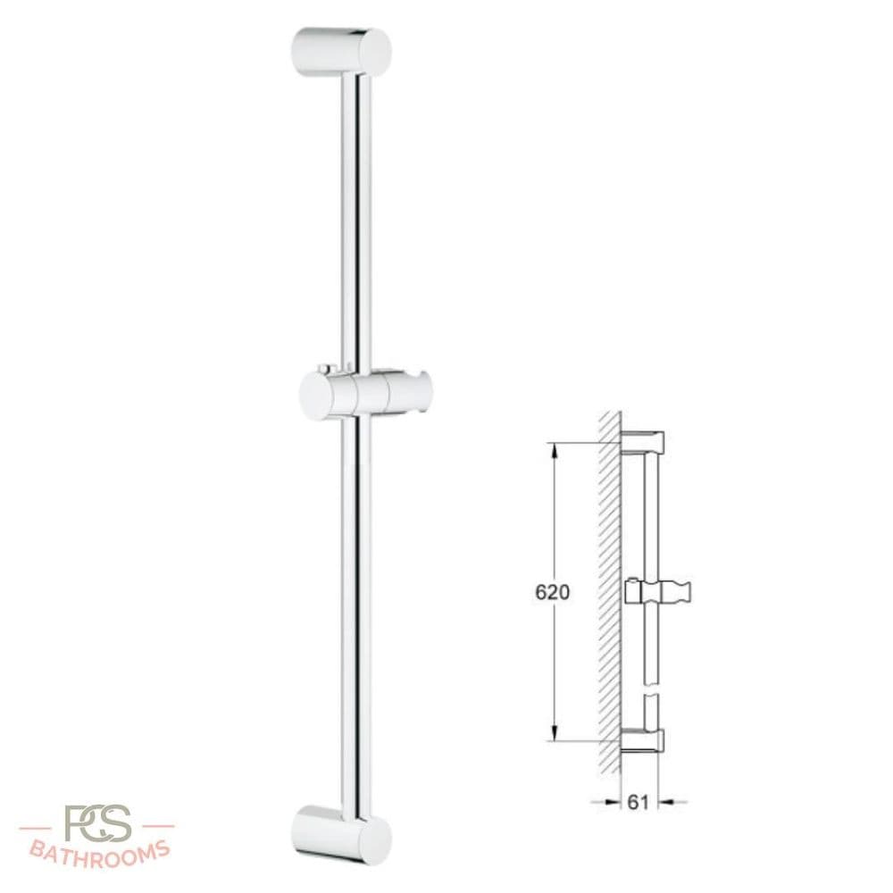 WAS 24 97 - Grohe Tempesta Cosmopolitan 100 Shower Rail - 600mm - Model ...