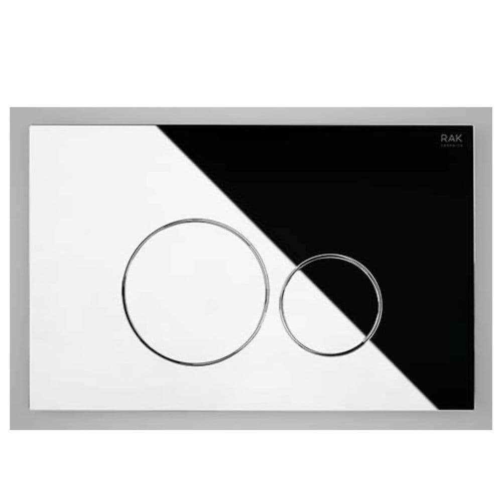 was 39 97 RAK Ceramics Ecofix Round Dual Flush Plate - Polished Chrome ...